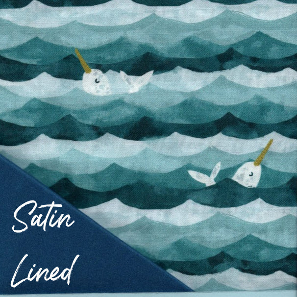 Narwhal Waves Satin-Lined – KimKaps